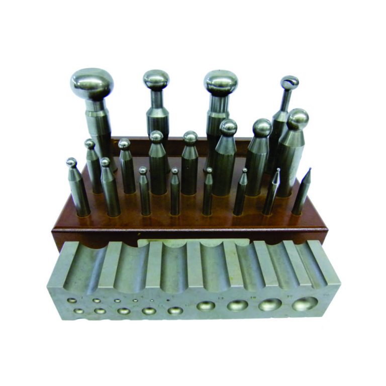 19 Piece Round/Oval Doming Block & Punch Set