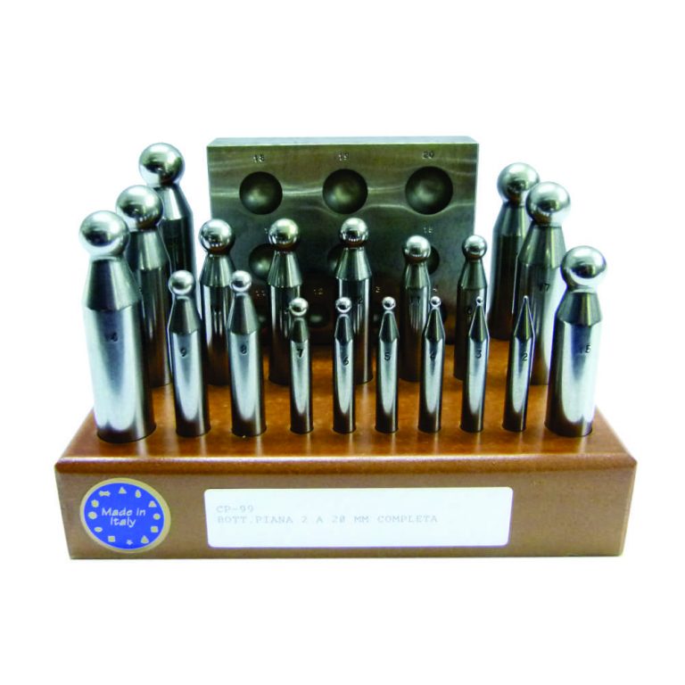 19 Piece Italian Doming Block & Punch Set
