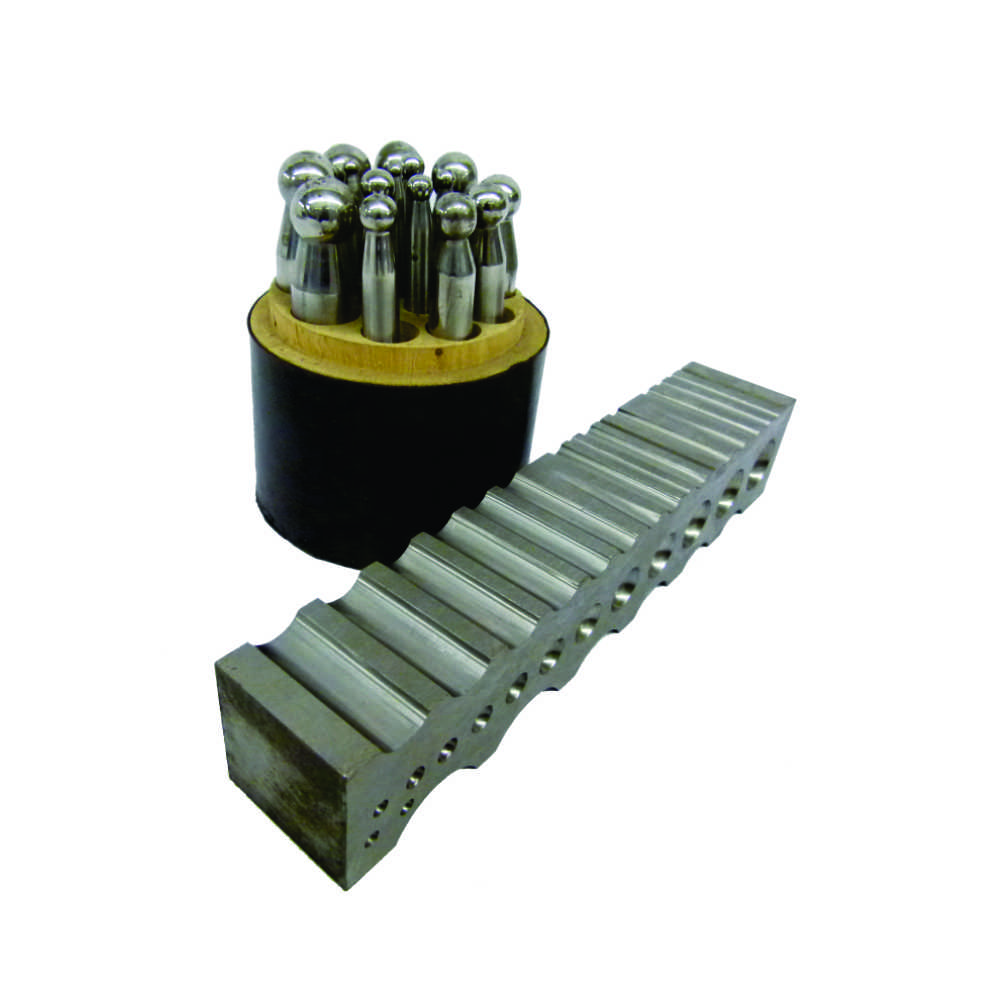 15 Piece Doming Block & Punch Set