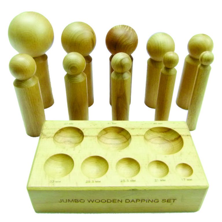 10 Piece Wooden Dapping Punch Set
