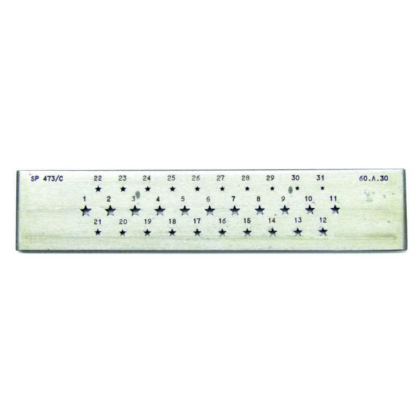 5 Sharp Point Star Drawplate Size: 3 -6mm Made in Italy - Goldsmith ...