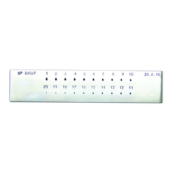 65% Teardrop Drawplate Size: 1-3mm Made in Italy