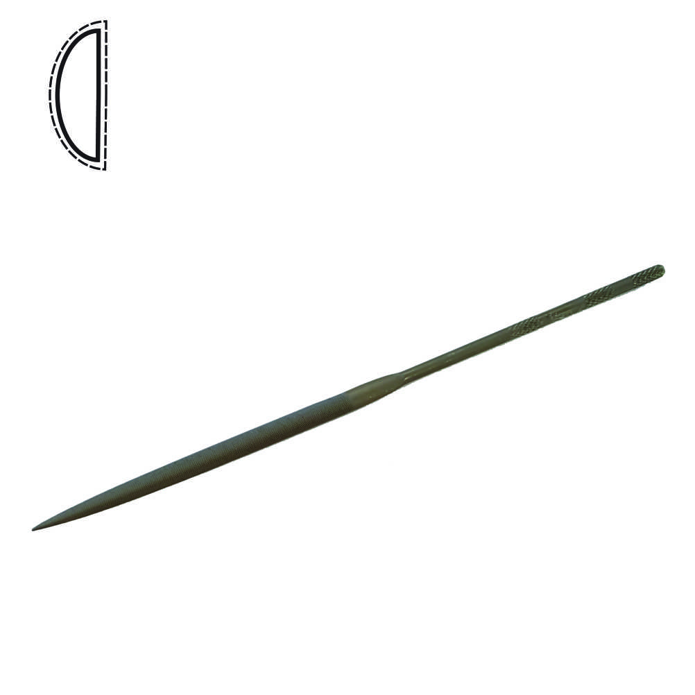 Vallorbe Half Round Needle File Size: 180mm - Goldsmith & Jewellery ...
