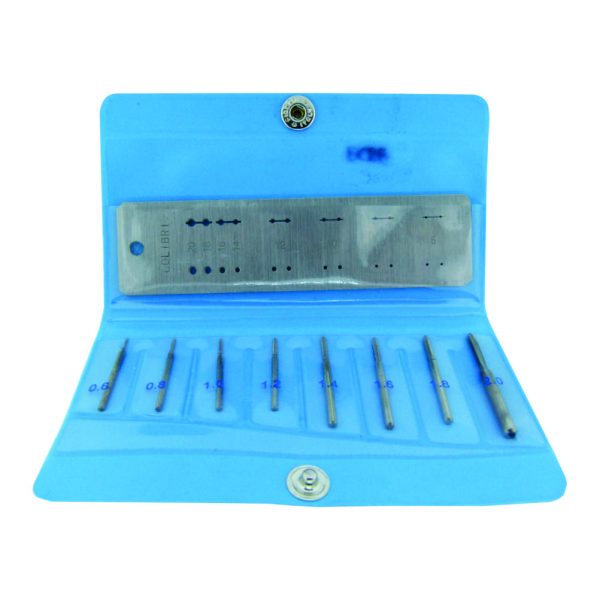 Swiss Tap & Die Set 8 Taps 0.6mm - 2mm - Goldsmith & Jewellery Supplies