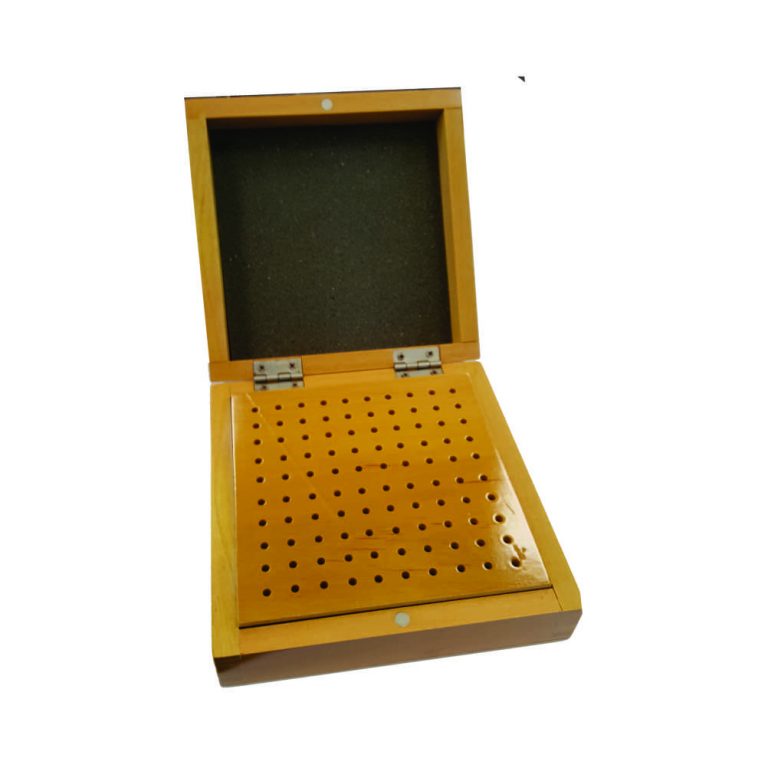 Wooden 100 Hole Bur Box - Goldsmith & Jewellery Supplies