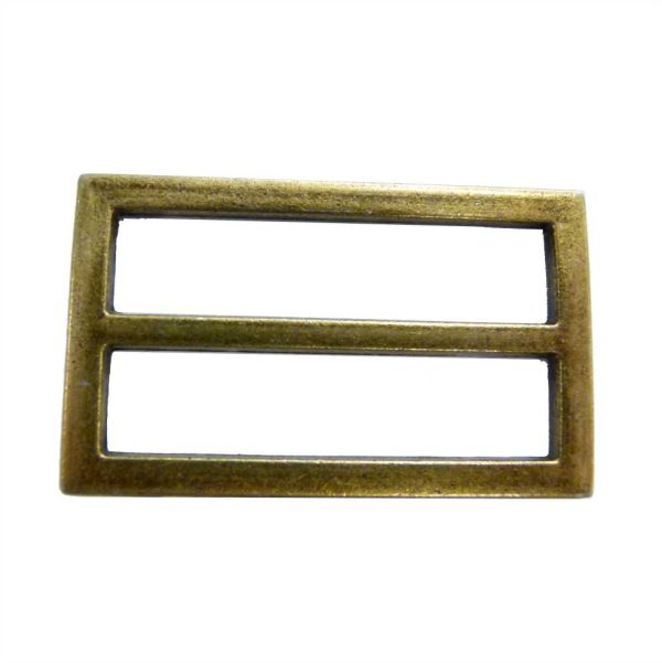 Rectangular Tri Glide Slider Antique Brass