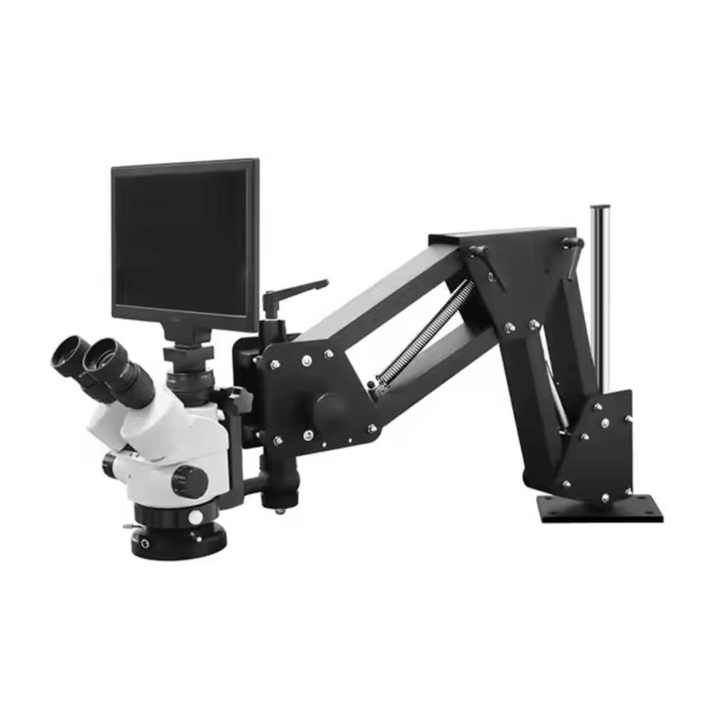 LCD Digital Trinocular Stereo Microscope Zoom: 7x - 90x